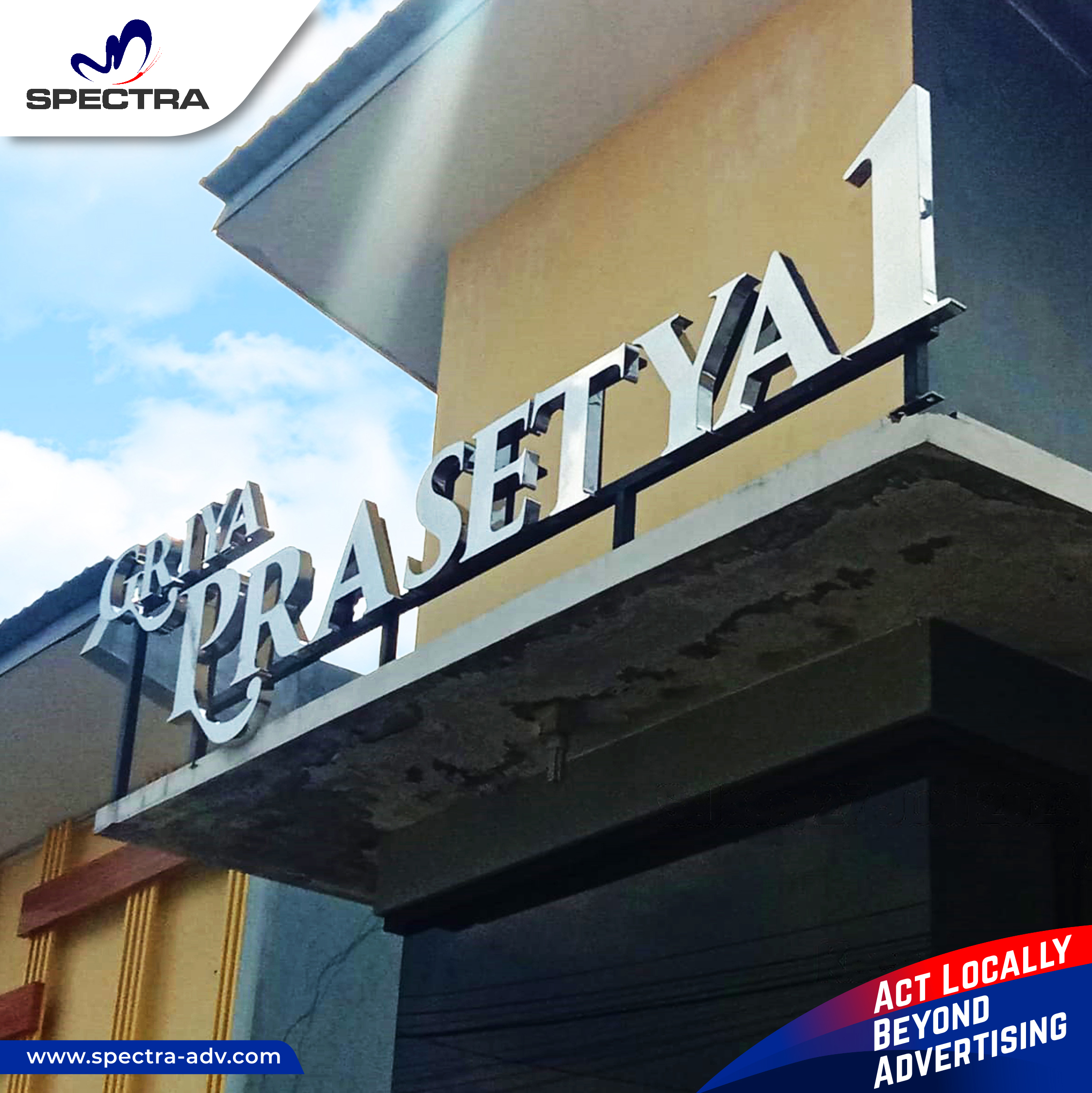 Letter Stainless, Griya Prasetya – SEMARANG – Spectra